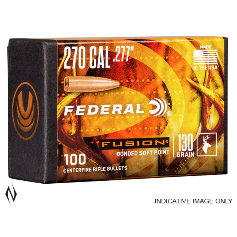 NIOA NZ | FEDERAL FUSION BULLET .277 130GR 100PK