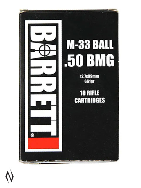 NIOA NZ | BARRETT AMMO 50 BMG 661GR M33 BALL 10PK